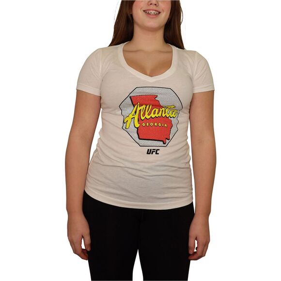 UFC | Tops | Ufc Womens Atlanta Georga Graphic Tshirt White Nwt | Poshmark